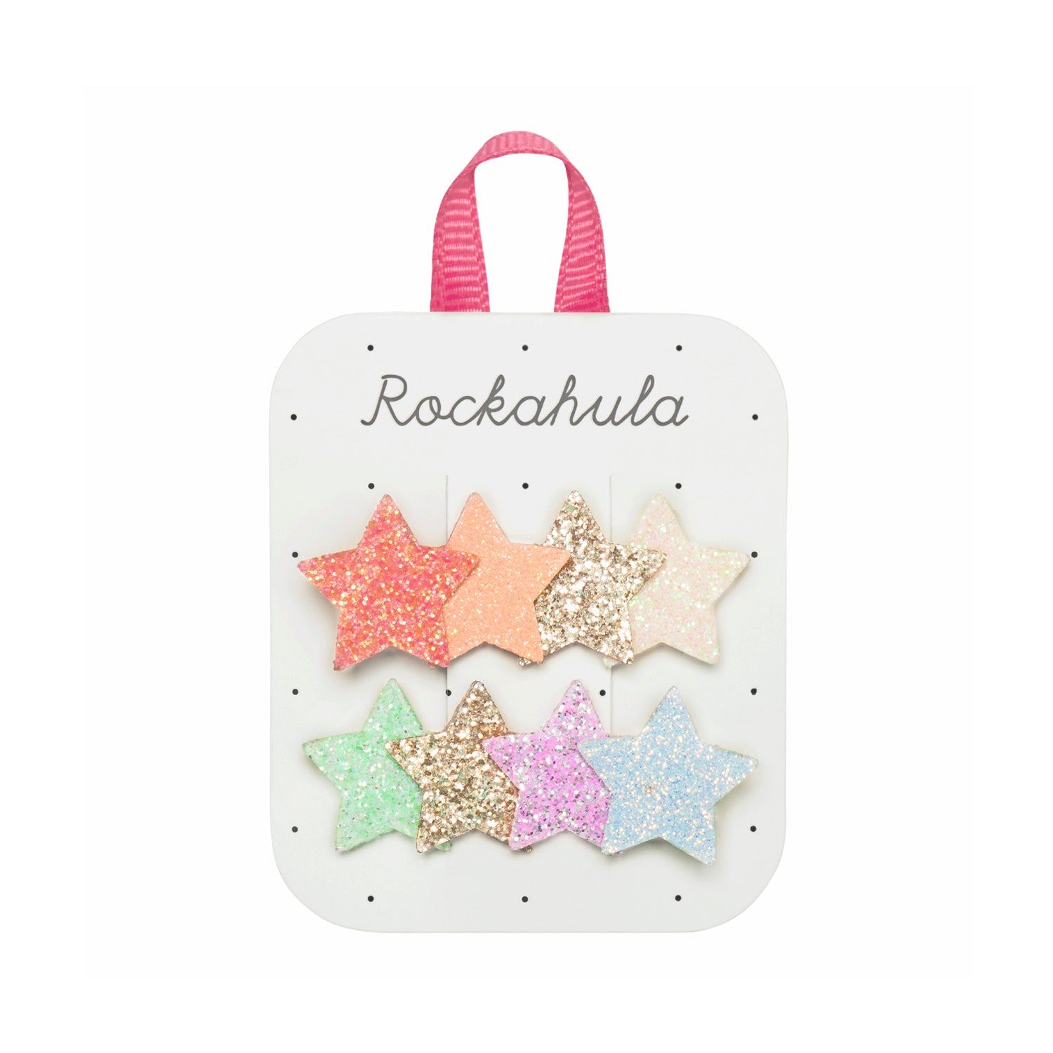 Rainbow Shimmer Star Clips – Rockahula Kids