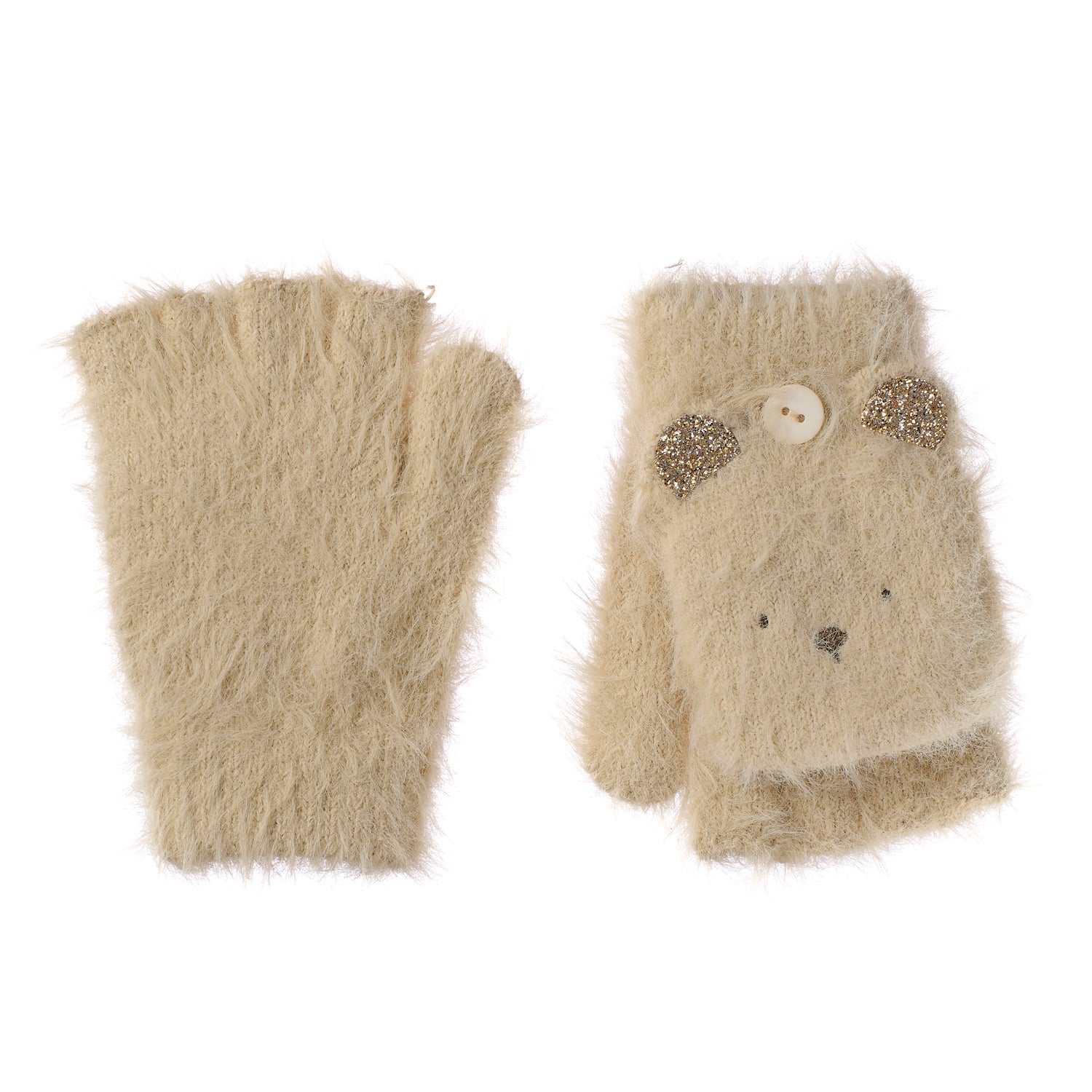 Teddy Bear Fluffy Gloves – Rockahula Kids
